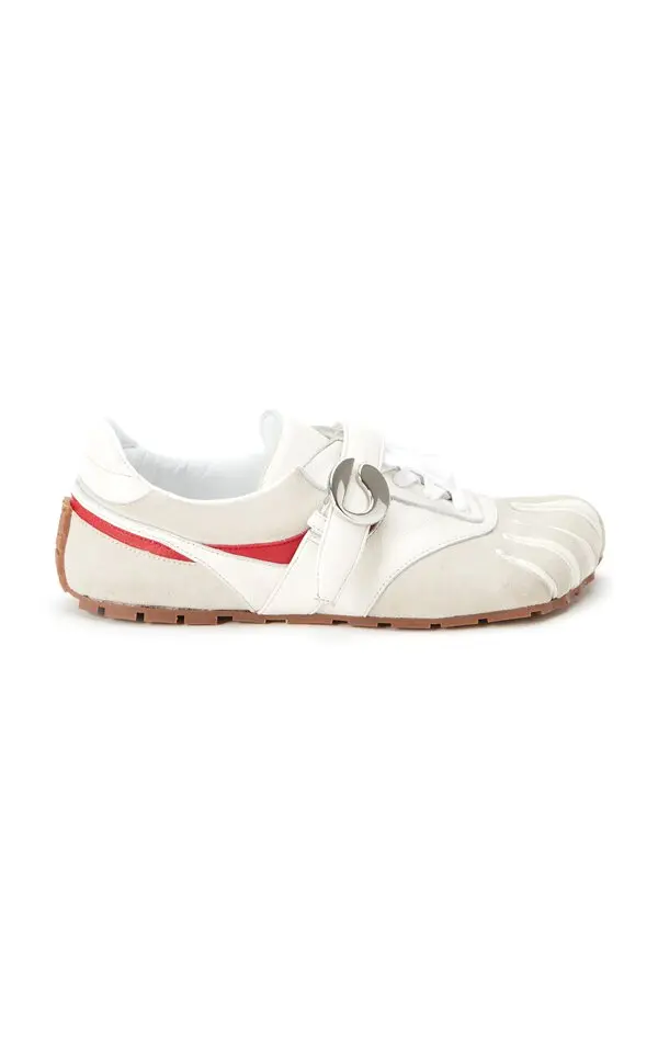 Coperni 5t Leather Ballerina Sneakers - White