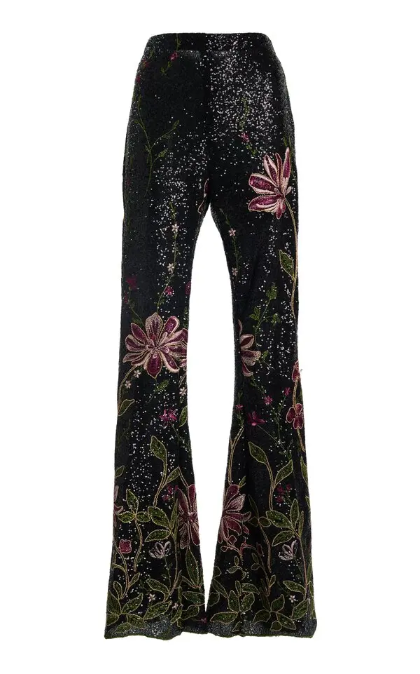 Giambattista Valli Sequined Flared Pants