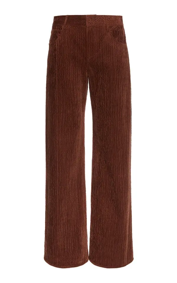 Magda Butrym High-rise Wide-leg Wool-blend Pants - Orange