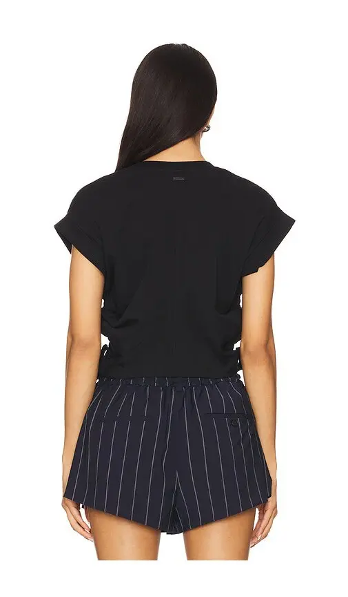 ALLSAINTS Mira Satin Tee - Black