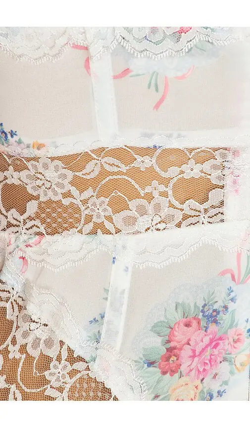 For Love & Lemons Doily Bouquet Midi Dress