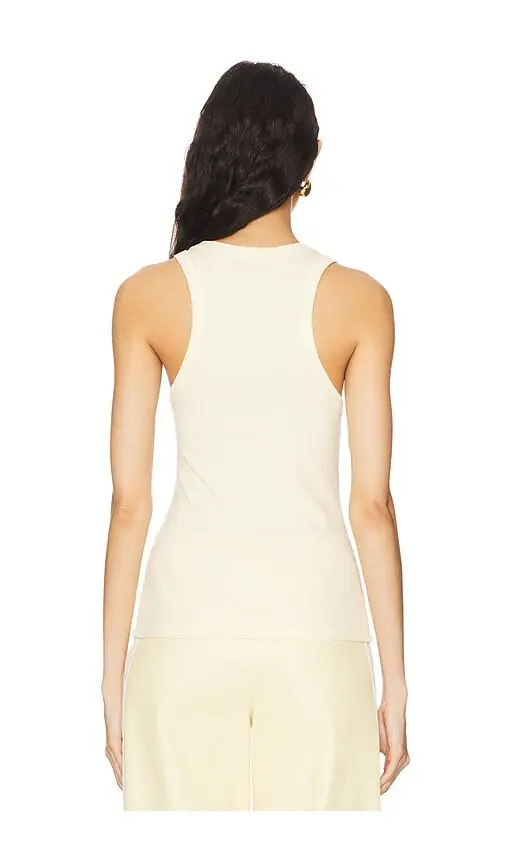 Sprwmn Fitted Scoop Tank Top