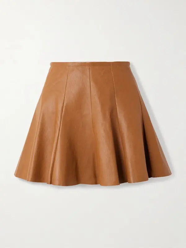 Stouls Mila Mini Leather Skirt