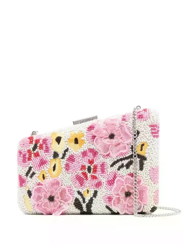 Staud Carmella Beaded Clutch - Neutrals