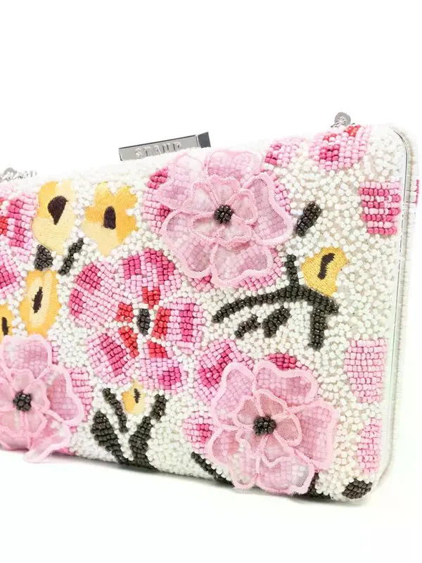 Staud Carmella Beaded Clutch - Neutrals