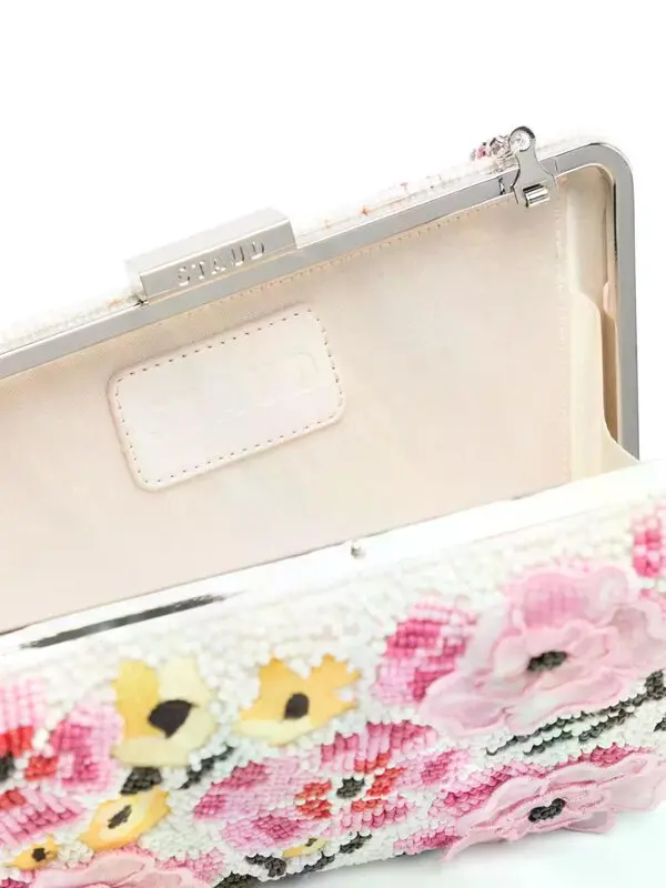 Staud Carmella Beaded Clutch - Neutrals
