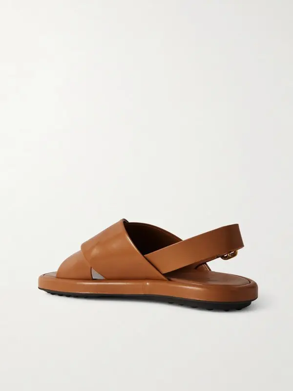TOD'S Leather Slingback Sandals
