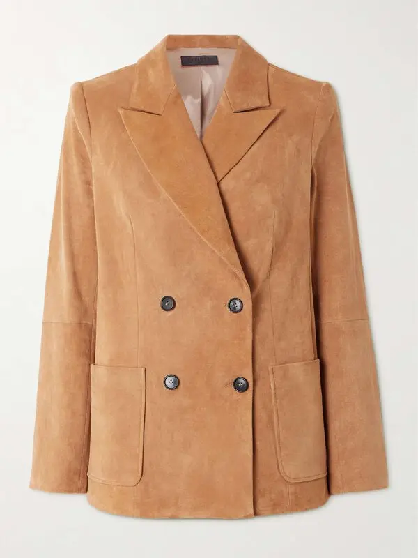Stouls Jones Double-breasted Blazer - Tan