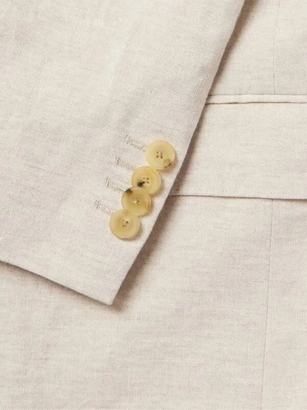 Mr P. Slim-fit Linen Suit Jacket - Neutrals