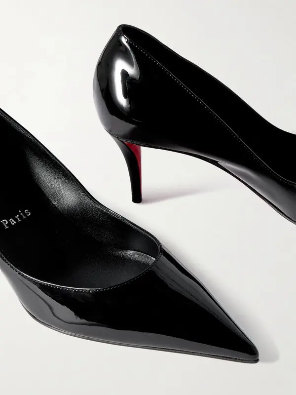 CHRISTIAN LOUBOUTIN Miss Z 60 Patent-leather Pumps - Black