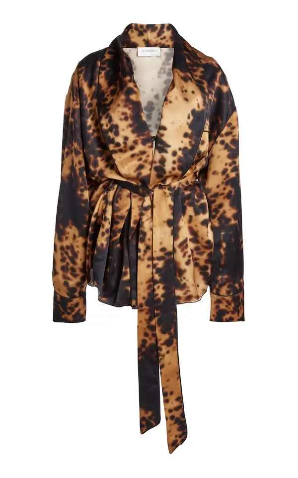 Victoria Beckham Wrapped Pajama Top - Multi