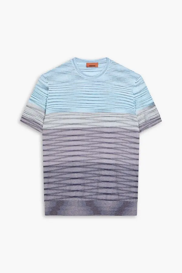 Missoni Spacedyed Cotton Tshirt - Light Blue