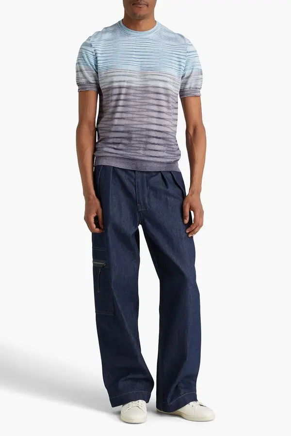 Missoni Spacedyed Cotton Tshirt - Light Blue