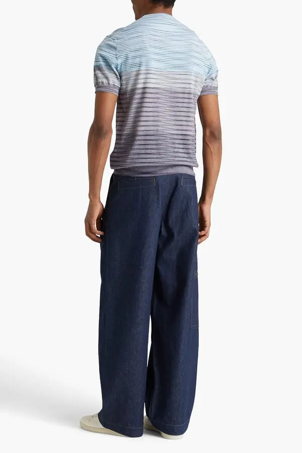 Missoni Spacedyed Cotton Tshirt - Light Blue