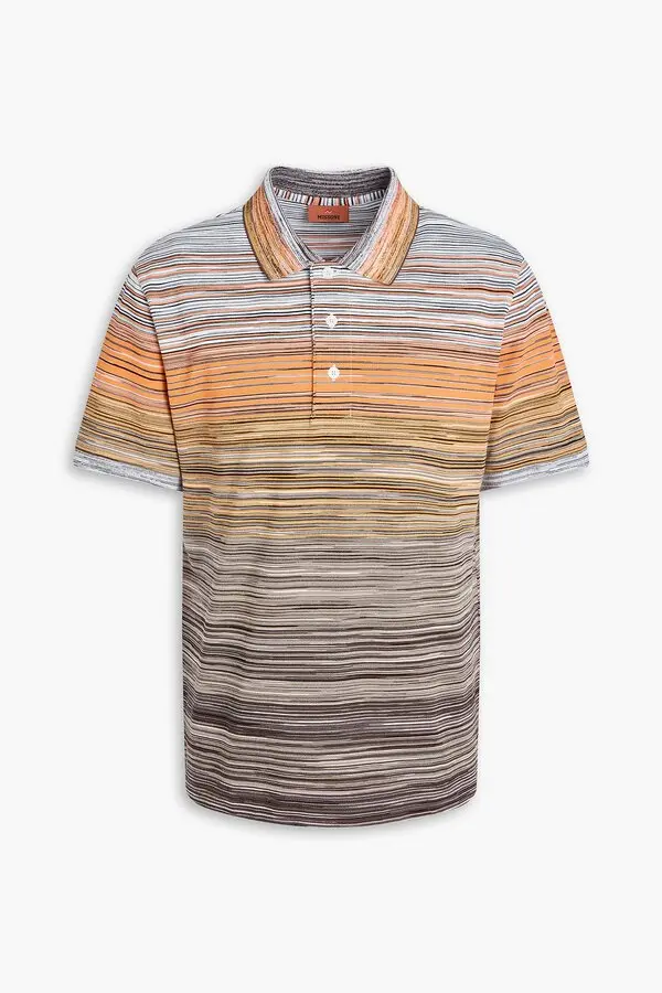 Missoni Spacedyed Cottonpiqué Polo Shirt - Orange