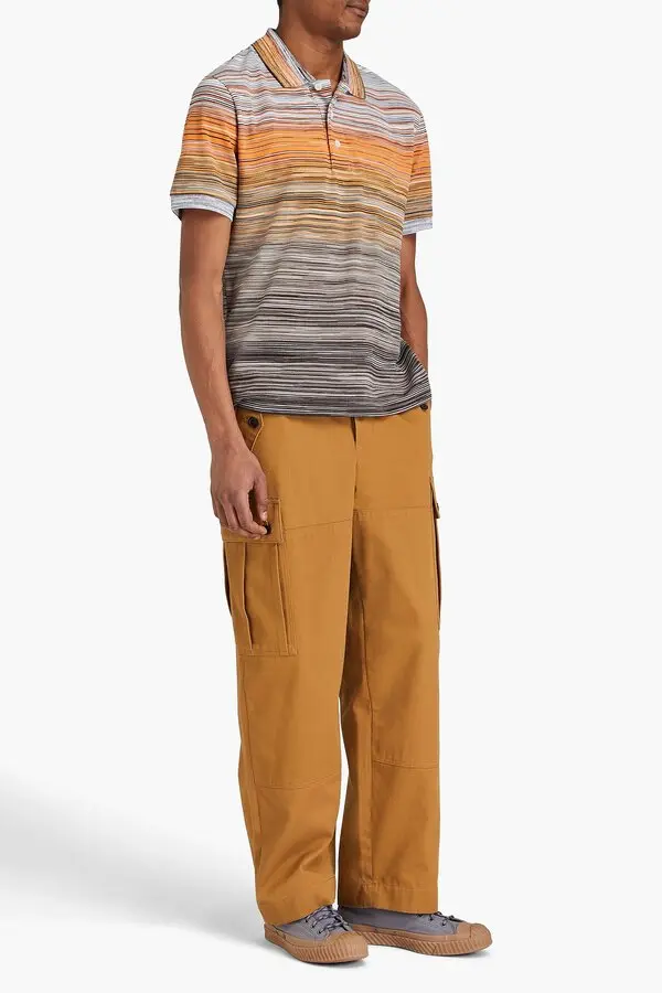Missoni Spacedyed Cottonpiqué Polo Shirt - Orange