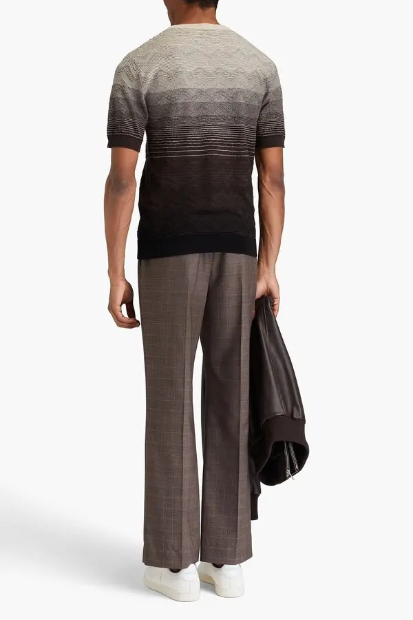 Missoni Jacquardknit Cotton Tshirt - Chocolate