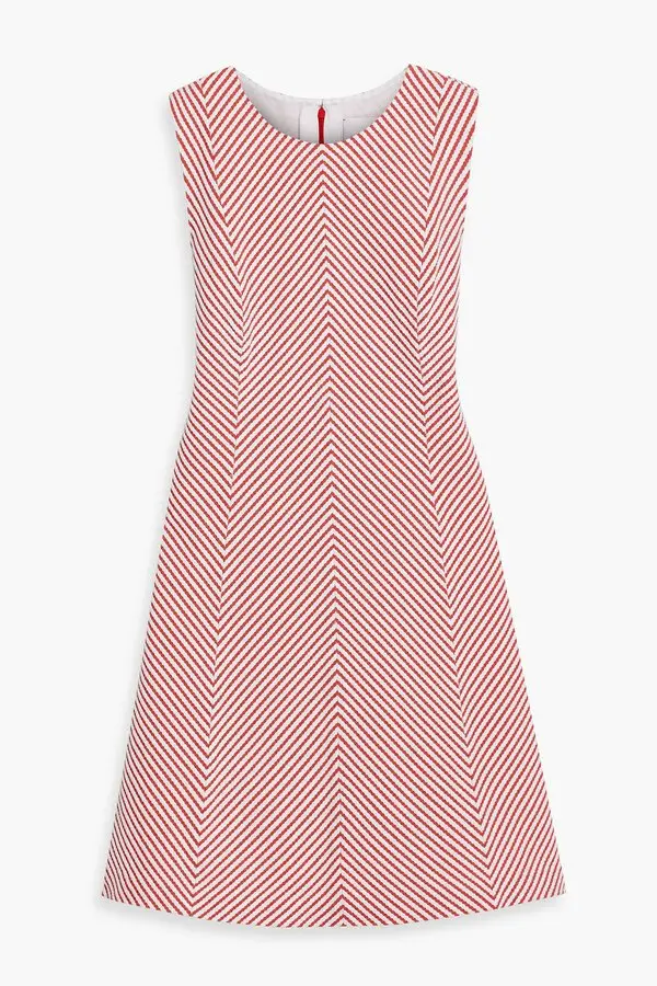 Carolina Herrera Embroidered Cotton Mini Dress