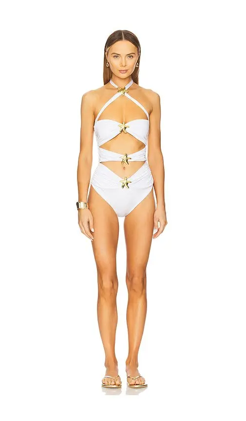 CIN CIN Diamond Seastar One Piece Swimsuit - Pearl