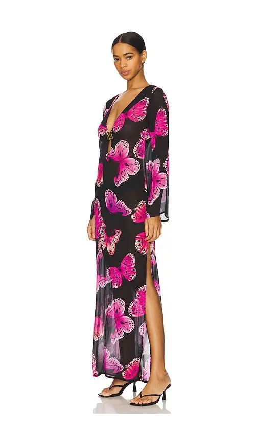 strapless open back dress Mission Pants Dolce Pink  Pants