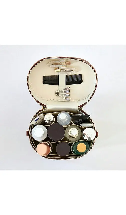 ETOILE COLLECTIVE Oval Toiletry Case - Espresso