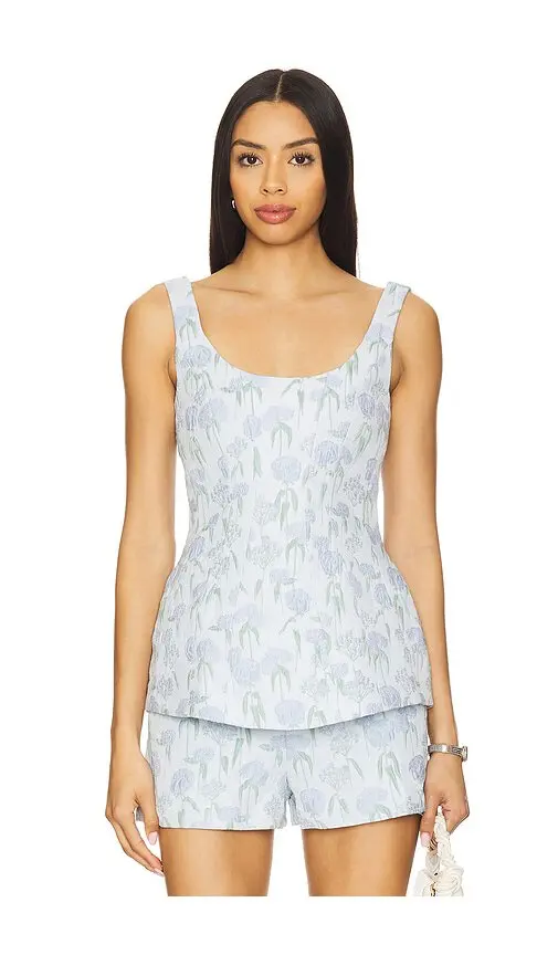 Amanda Uprichard Empire Top - Flores