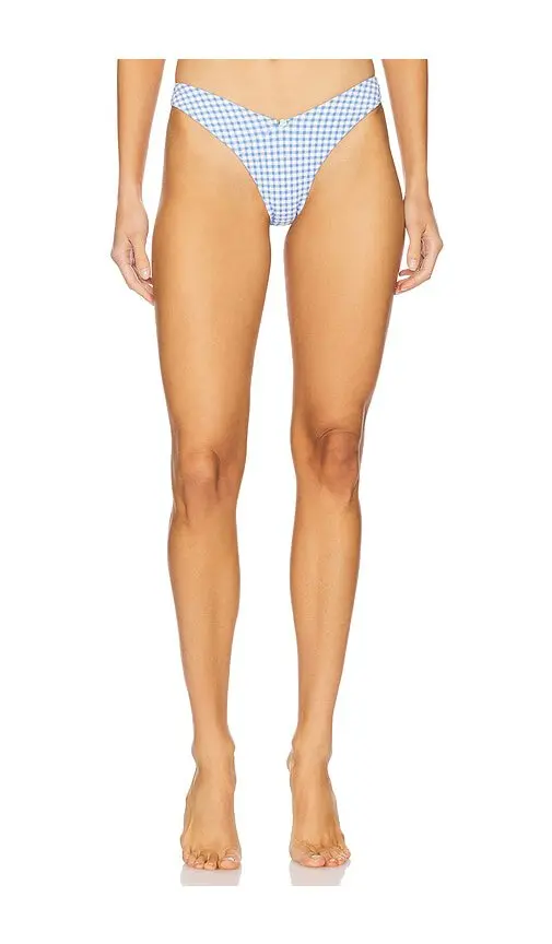 Tularosa Aster Bikini Bottom - Blue Gingham