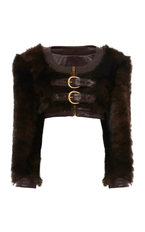 Chloé Shearling Cropped Jacket