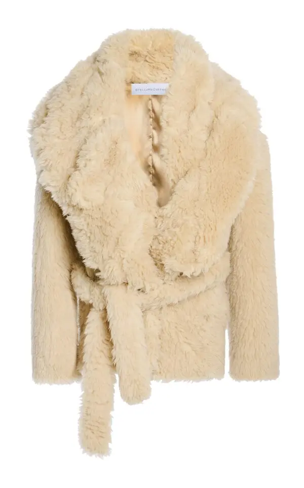 Stella McCartney Wool-blend Teddy Jacket - Tan