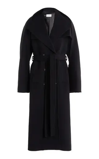 FERRAGAMO Wool-cashmere Wrap Coat