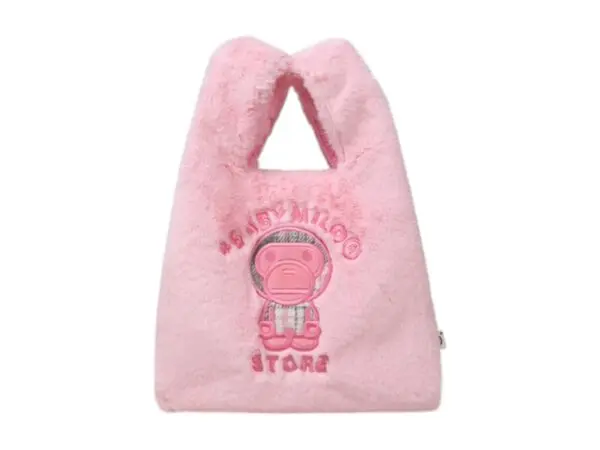 BAPE Baby Milo Fluffy Tote Bag - Pink