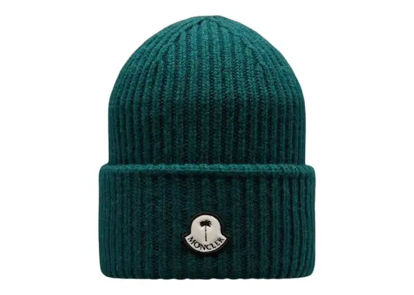 Moncler X Palm Angels Wool Beanie - Forest Green