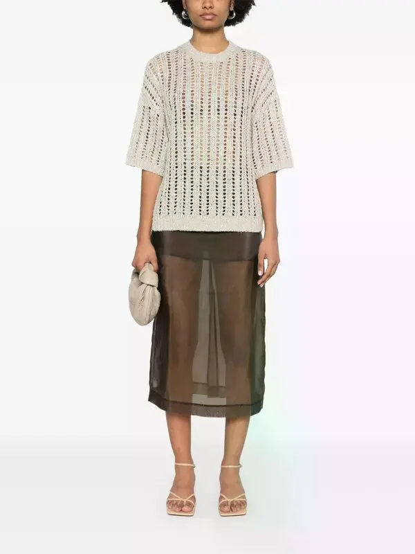Brunello Cucinelli Sequin-embellished T-shirt