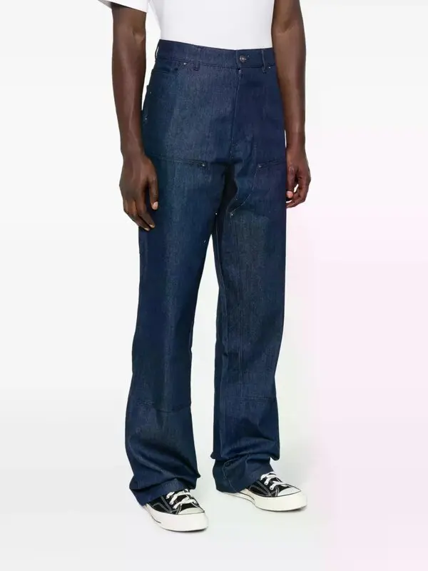 SKY HIGH FARM WORKWEAR Stud-embellished Wide-leg Jeans