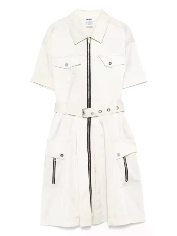 Dkny Zip-up Mini Dress
