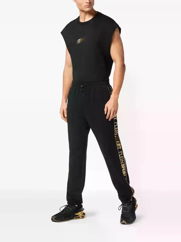 PLEIN SPORT Laminated Track Pants