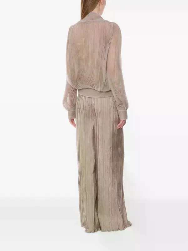 Alberta Ferretti Silk Trousers