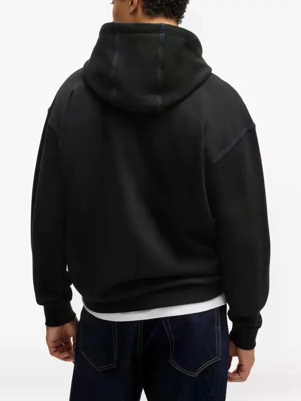 Hugo Stitched-logo Hoodie