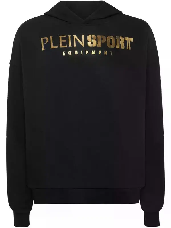 PLEIN SPORT Laminated-logo Hoodie