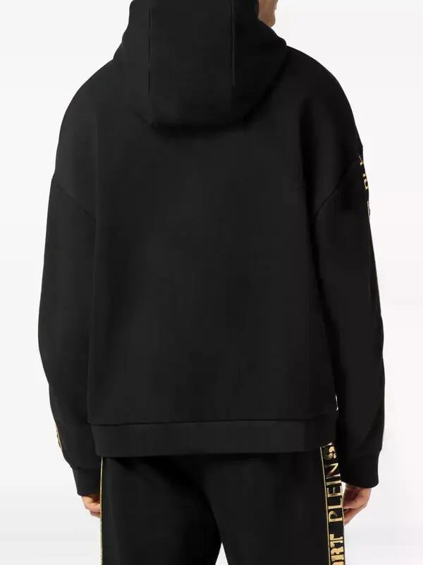 PLEIN SPORT Laminated-logo Hoodie