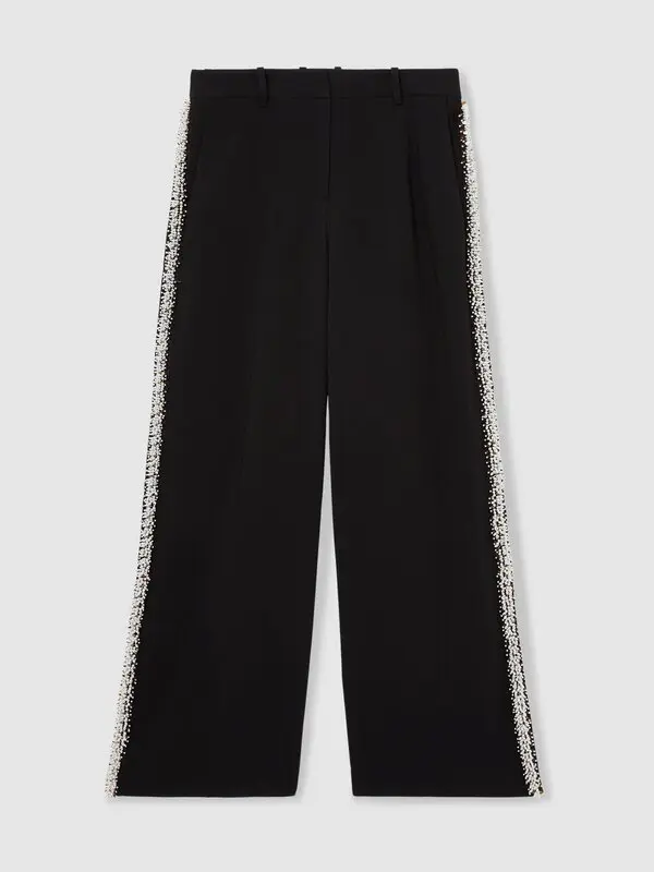REISS Marcella Atelier Embellished Trousers