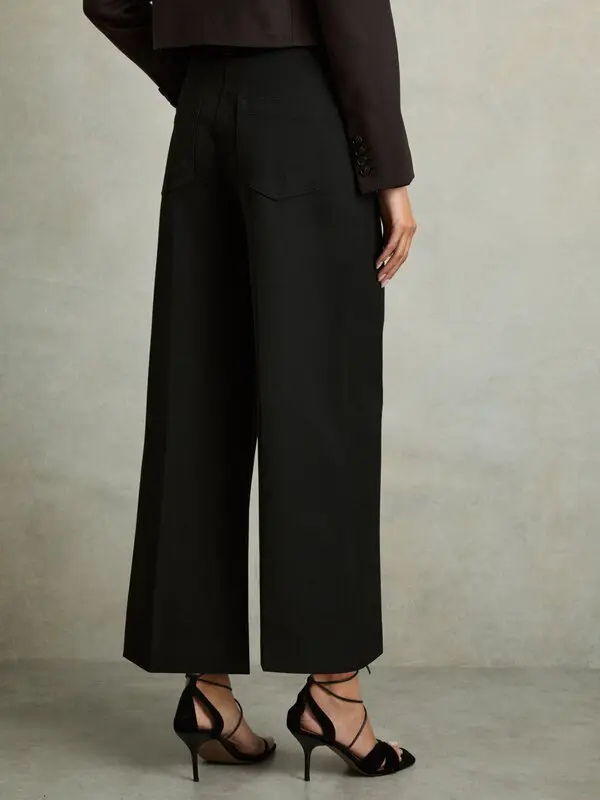 REISS Myrtle Petite Twill Culotte Trousers