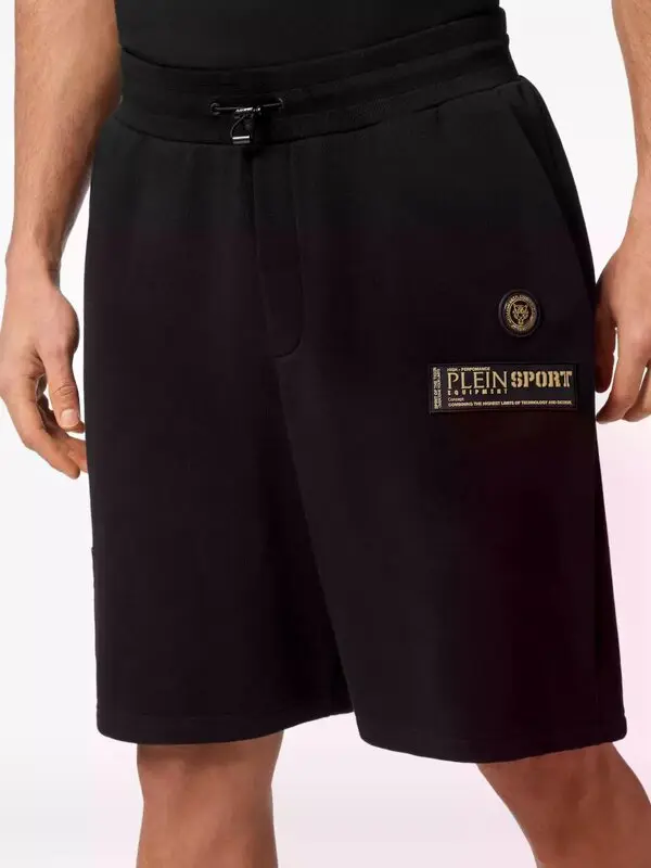PLEIN SPORT Logo-appliqué Shorts