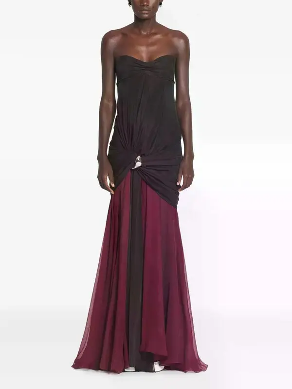 LANVIN Draped Strapless Dress