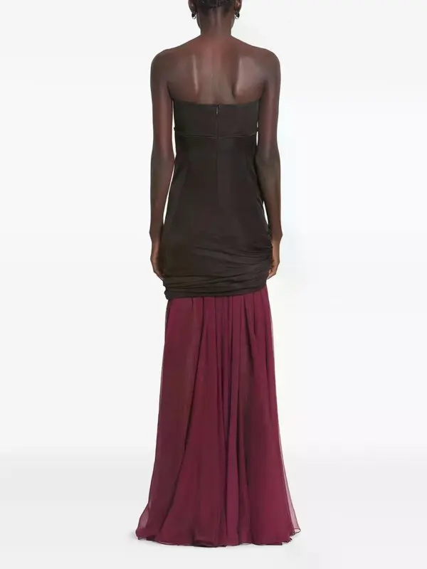LANVIN Draped Strapless Dress