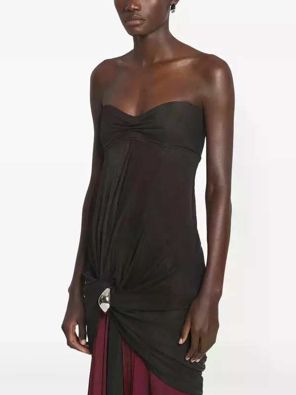 LANVIN Draped Strapless Dress