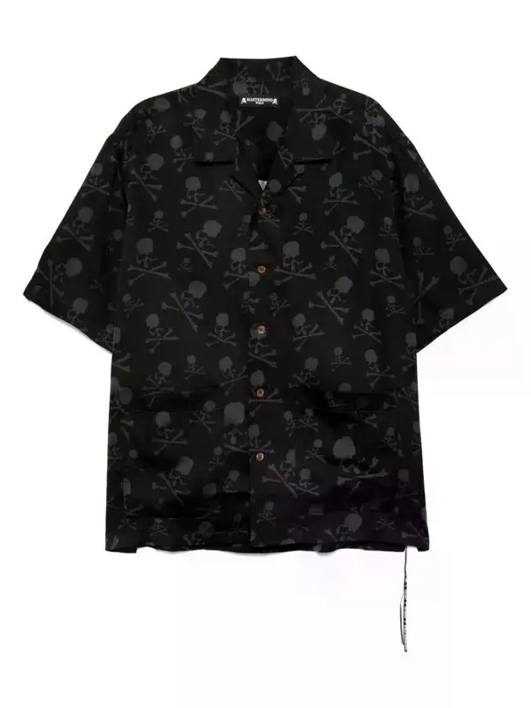 MASTERMIND WORLD All-over Graphic Print Shirt - Black