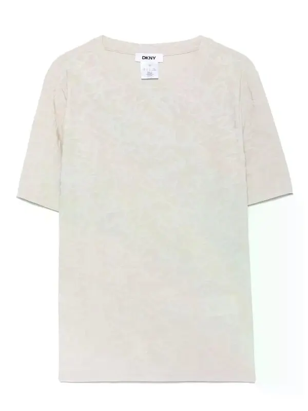 Dkny Logo-jacquard T-shirt
