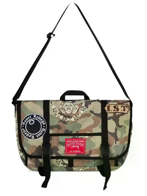 Denim Tears X StüSsy Camo Messenger Bag - Brown | Editorialist