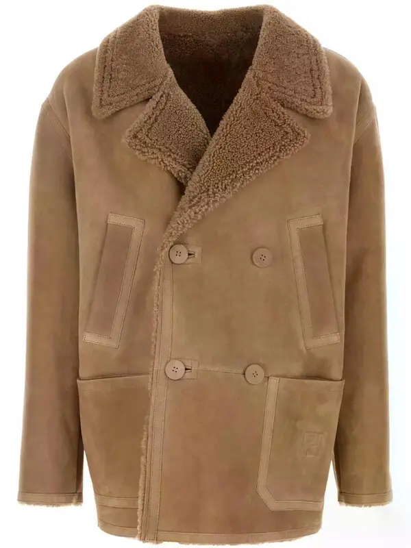 Fendi Double-breasted Shearling Jacket